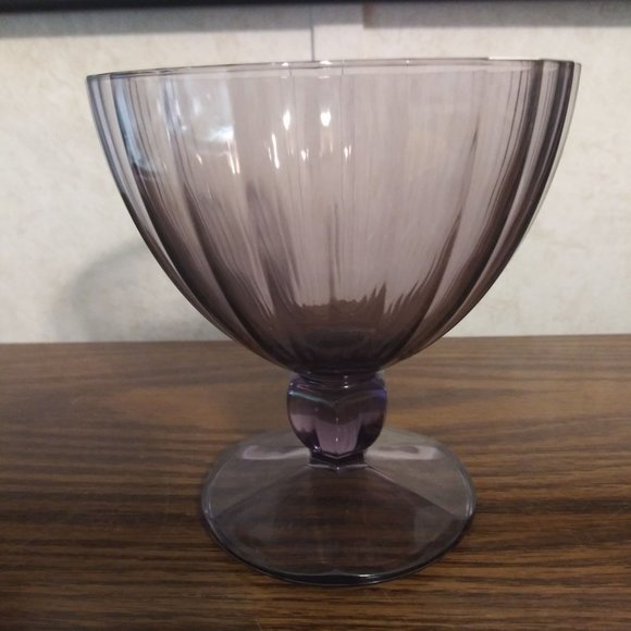 Dining | Midcentury Vintage Jewel Tone Purple Glass Desser | Poshmark
